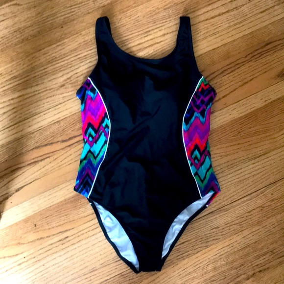 Vintage | Swim | Retro Vintage One Piece Low Back Swimming Suit | Poshmark
